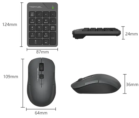 قیمت و خرید نامبر پد ای فورتک مدل A4TECH FG1600C AIR2 NUMPAD